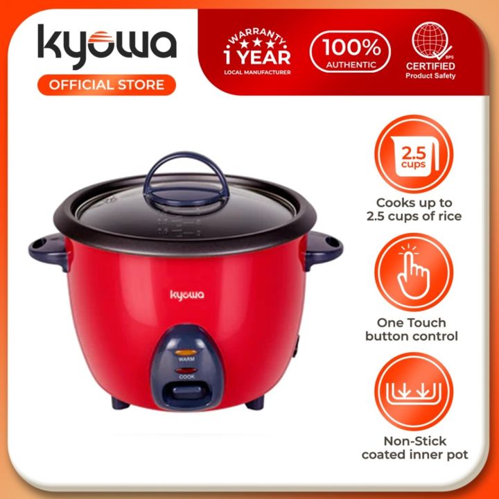 KYOWA Rice Cooker Special Edition Pot-Type w/ Removable Non-Stick Aluminum Inner Pot & Heat ...