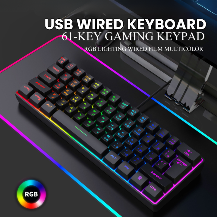Promo - Keyboard Mekanik Berkabel dengan Kenop Volume Keyboard Gaming ...