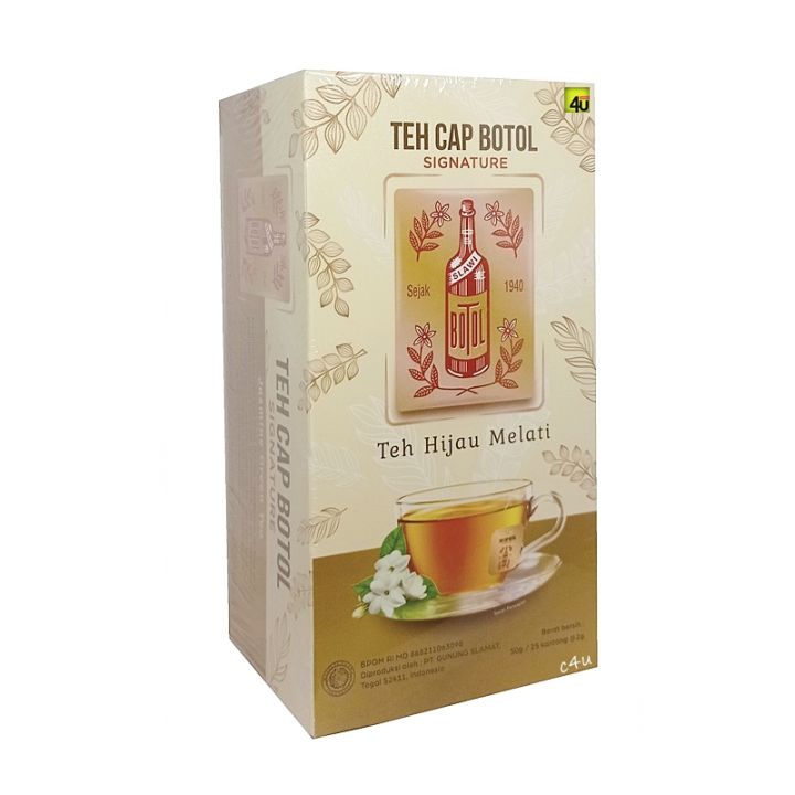 Teh Cap Botol SIGNATURE - Teh Hijau Melati Premium - isi 25 AMPLOP ...