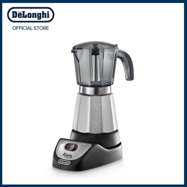De'Longhi Alicia Electric Moka Pot Coffee Maker (3-6 Cups) - EMKM6.B | Lazada