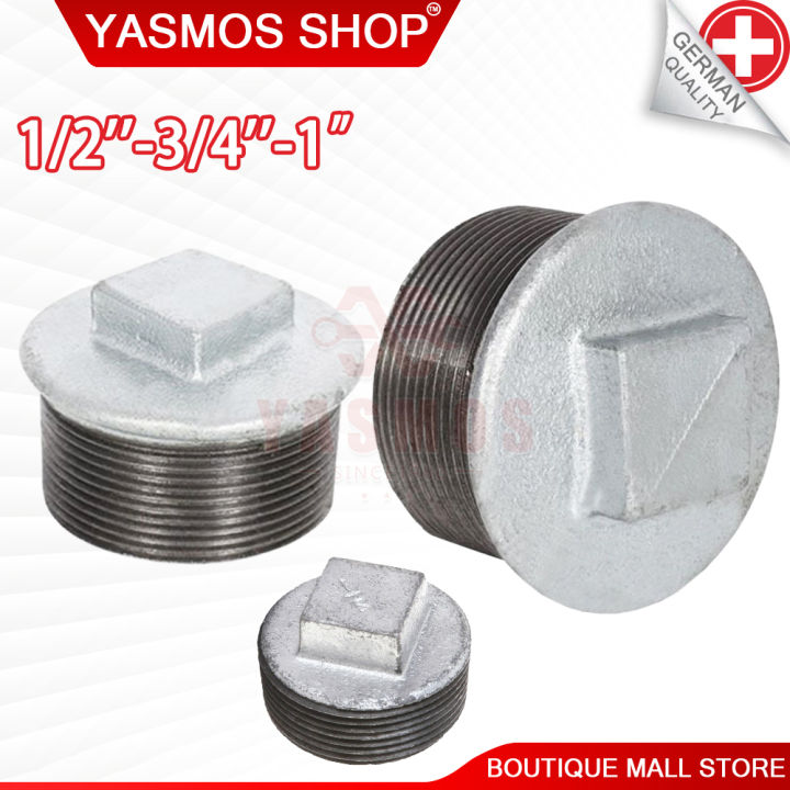 GI Plug Pipe Fittings 1/4" , 1/2" , 3/4" | Lazada PH