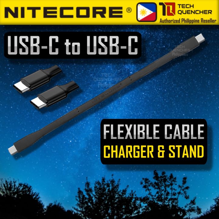 Nitecore Flexible USB-C to USB-C - Charging Cable Stand - For Keychain ...
