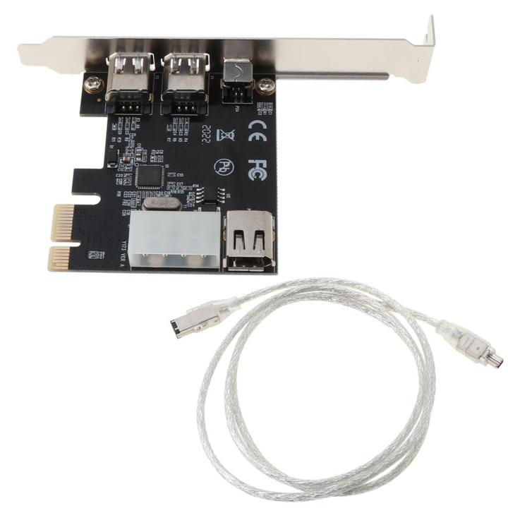 PCIe Firewire Card for Windows 10, IEEE 1394 PCI for Express Controller ...