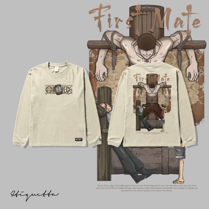 Anime Long Sleeves - Unisex - Etiquetta Co. - One Piece - Zoro - First ...