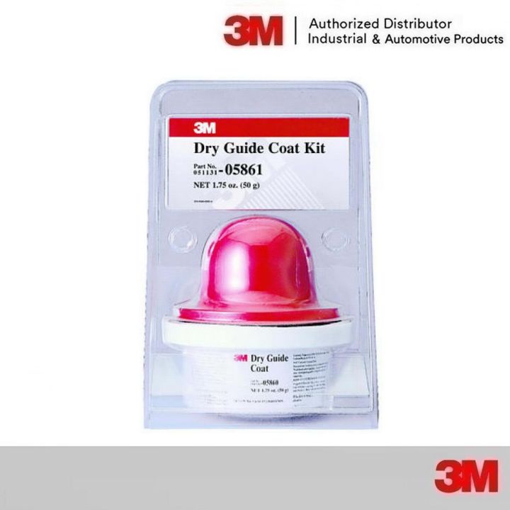 3M 05861 ครบชุดผงถ่านตลับเช็คคลื่นตามดสำหรับงานสี Dry Guide Coat ...