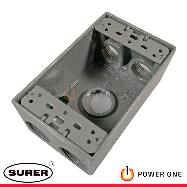 Surer 1132 1 Gang Utility Box, Five 3/4" Holes | Lazada PH