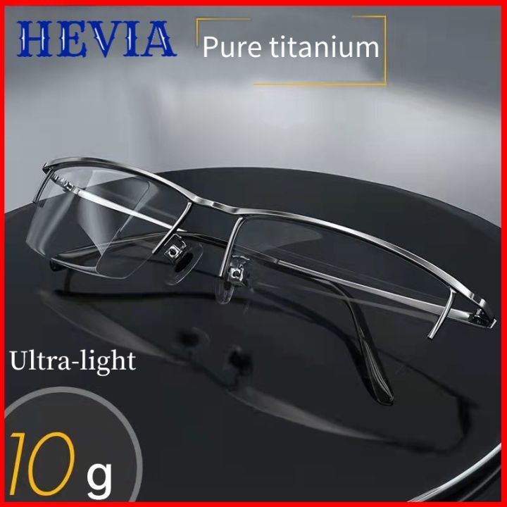 Ultralight titanium eyeglass frame men/woman half rim interchangeable ...