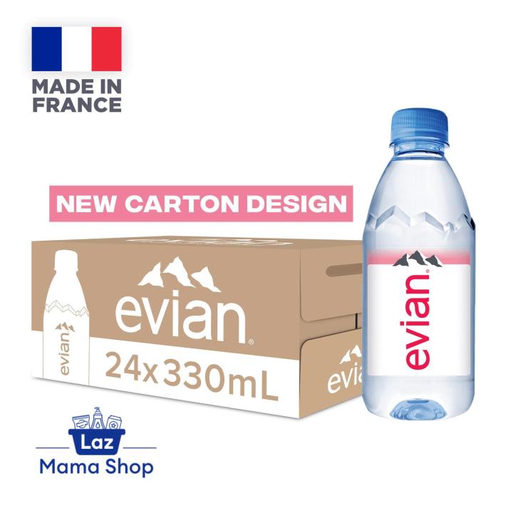 Evian Natural Mineral Water 24 x 330ml - Carton (Laz Mama Shop) | Lazada Singapore