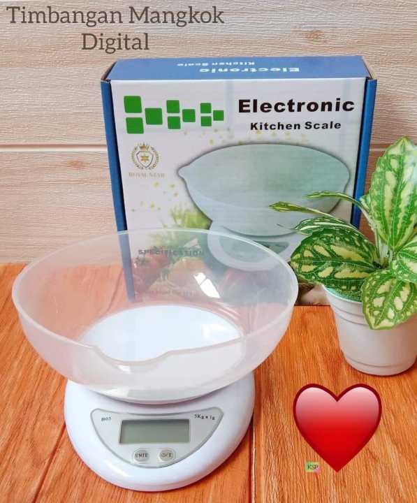 TIMBANGAN DAPUR DIGITAL MANGKOK / TIMBANGAN KUE 5KG | Lazada Indonesia