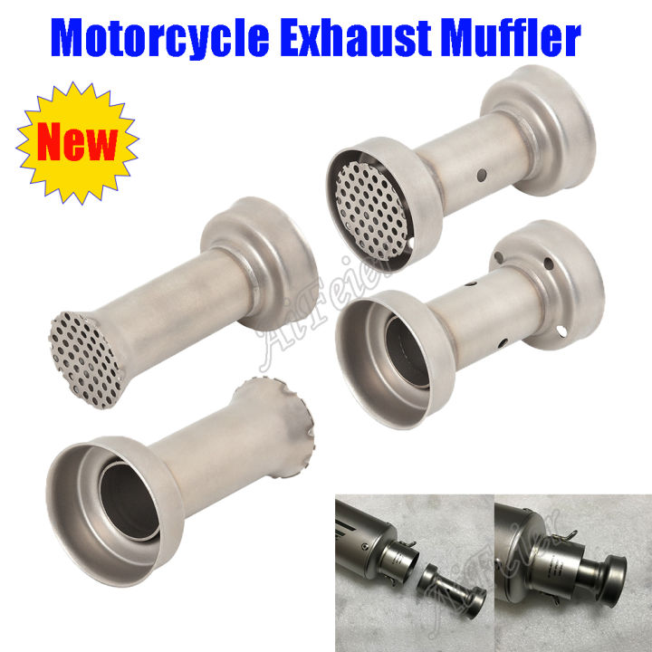 Latest Universal Motorcycle Cylindrical Exhaust Pipe Modified Muffler ...