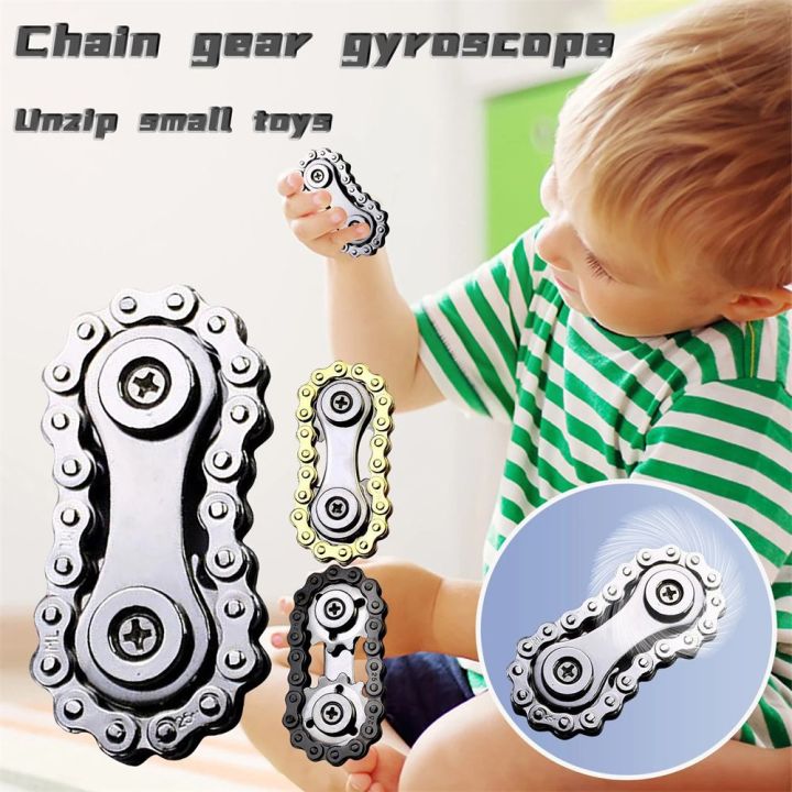 FSHEDR Classic Toys Stainless Steel Chains Toy Fingertip Sprocket ...