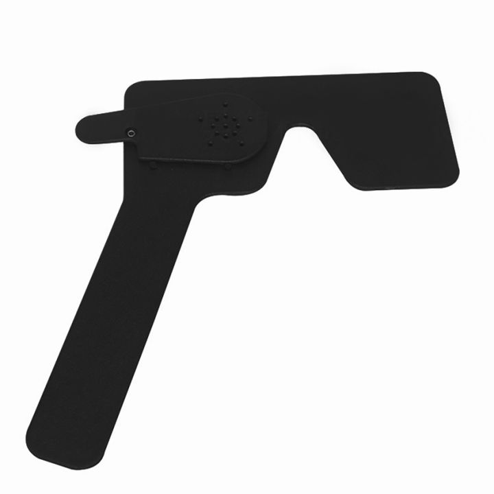 Black Lorgnette Occluder Multi 17 Pin Hole Hand Occluder Optometry ...