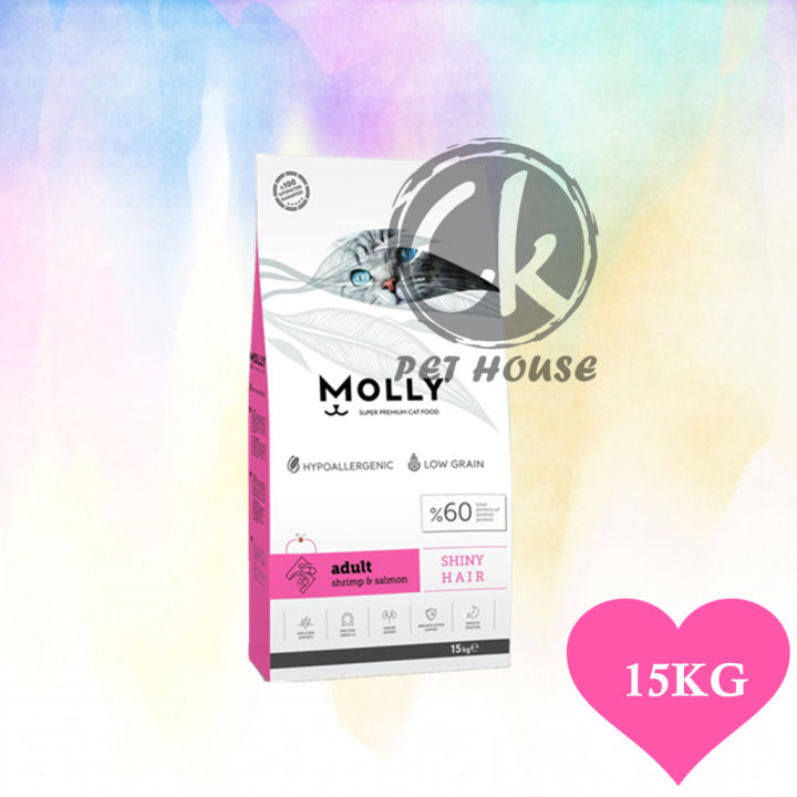 Molly Cat Adult Shrimp & Salmon (Cat Food) 15KG | Lazada