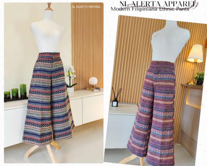 MODERN ETHNIC FILIPINIANA PANTS FOR WOMEN | Lazada PH