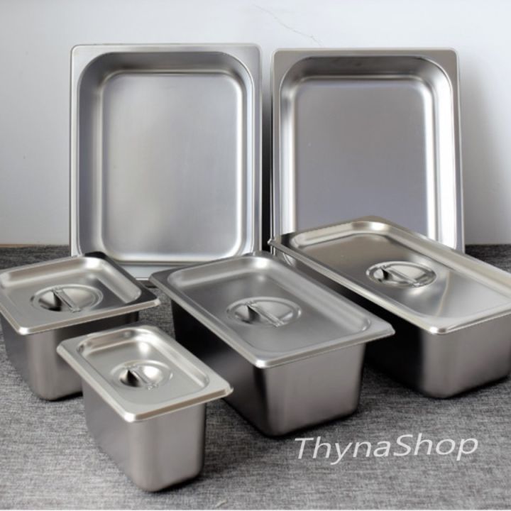 Khay inox đựng topping trà sữa, thạch, trân châu, nhân bánh mì, buffet ...