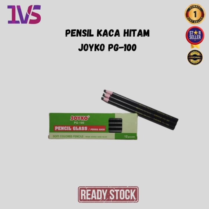 Pensil Kaca / Pencil Glass Hitam JOYKO PG-100 Plastik Stationery ...