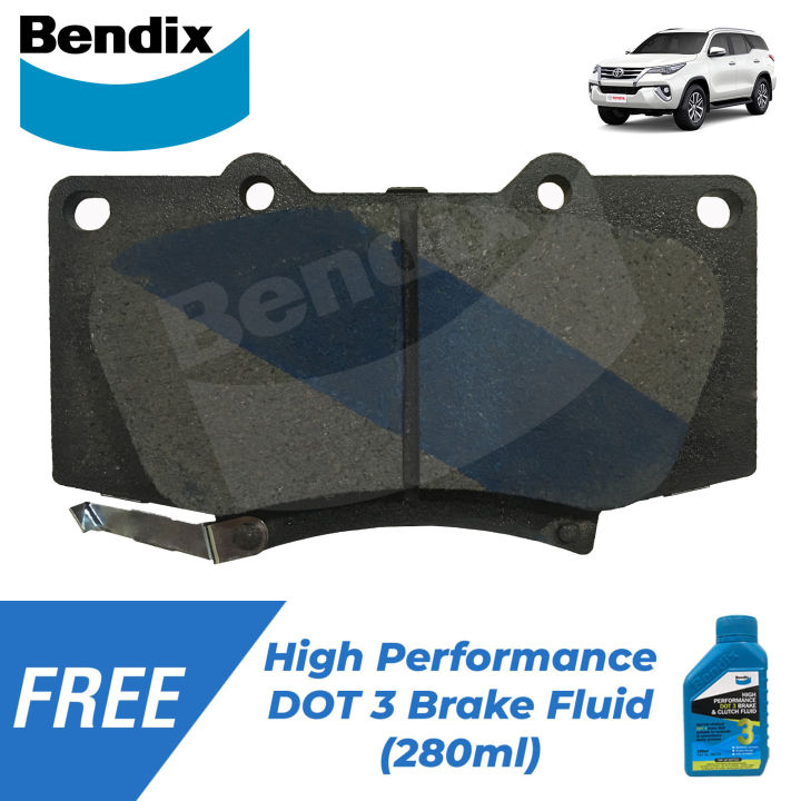 Bendix Brake Pads 4WD DB2380 Front Set for Toyota Fortuner 2016-2021 | Lazada PH