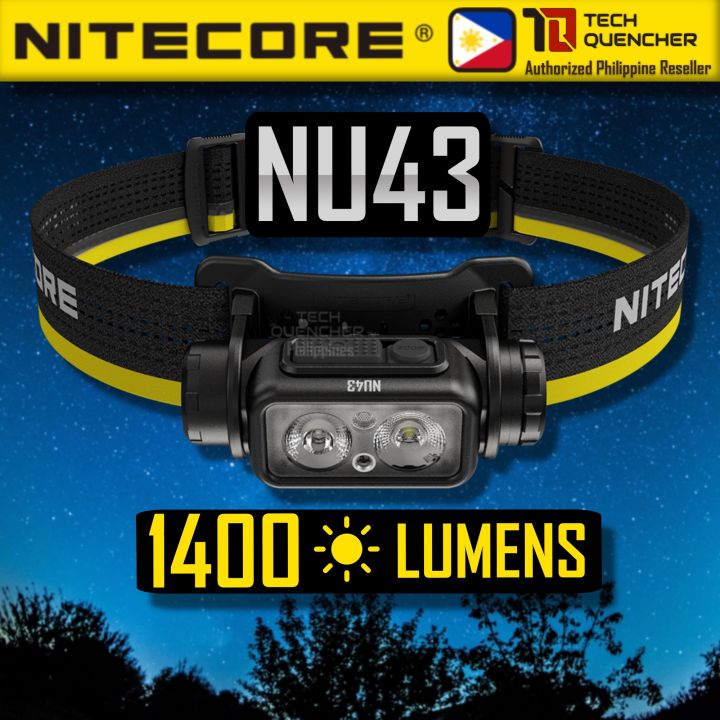 Nitecore NU43 Headlamp 1400 Lumens - USB-C Rechargeable 3400mAh Battery ... Nitecore NU43 Headlamp 1400 Lumens - USB-C Rechargeable 3400mAh Battery ...