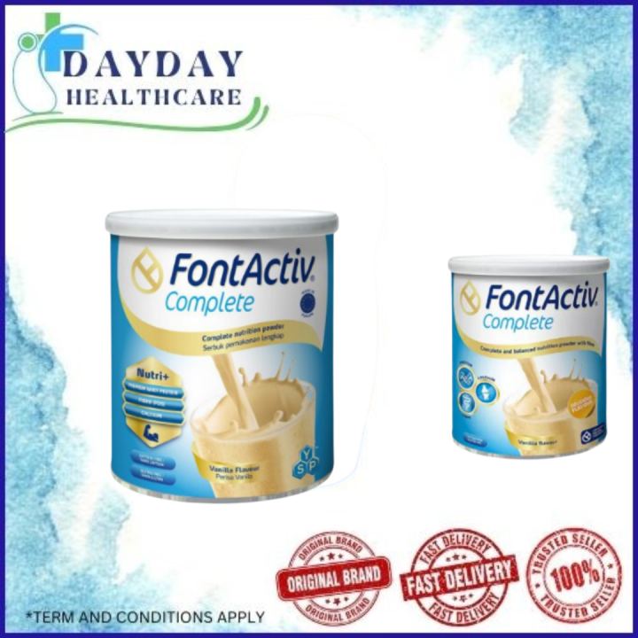 FontActiv Complete Vanilla Flavour 400g / 800g (Font Activ) | Lazada