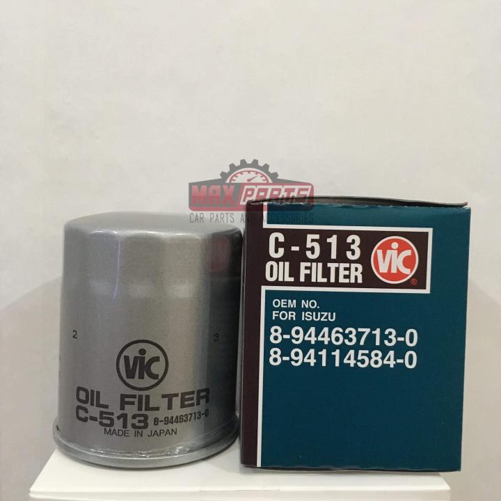 VIC C-513 OIL FILTER (ISUZU ELF/NPR 4BA1/4BC2/4BE1/4BE2/4BD1/4BG1 ...