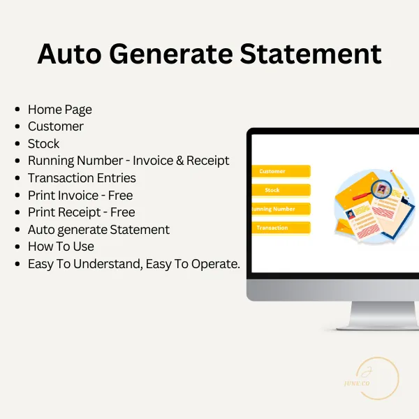 Auto Generate Statement | Lazada
