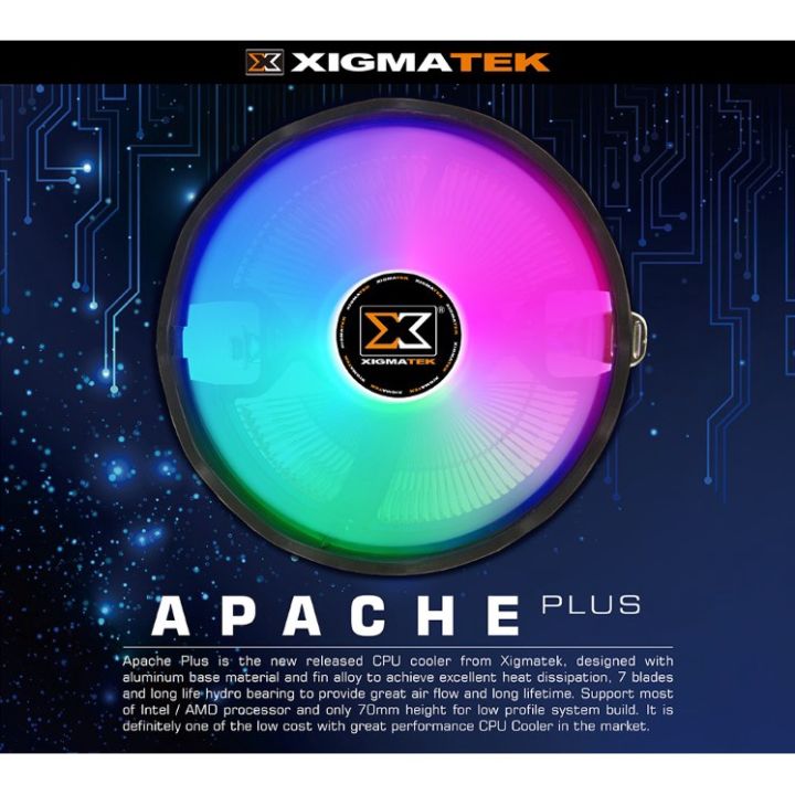 Xigmatek Apache plus RGB CPU พัดลมซิงค์ | Lazada.co.th