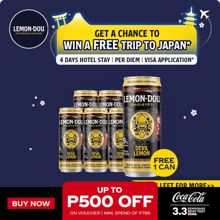 [BUY 5, GET 1 FREE] Lemon Dou Devil Lemon 330mL - Pack of 6 | Lazada PH