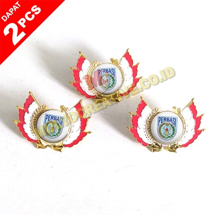 Lencana Pin PERBASI Pin Bros Wing Logo PERBASI Pin Logo PERBASI / 2pcs ...