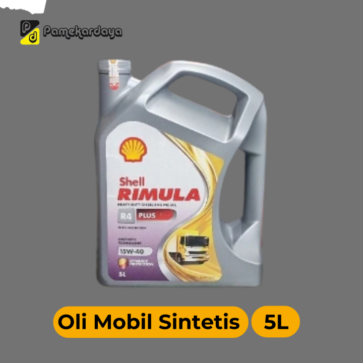 SHELL RIMULA R4 PLUS 15W-40 5L | ORIGINAL OLI MOBIL SINTETIS | Lazada ...