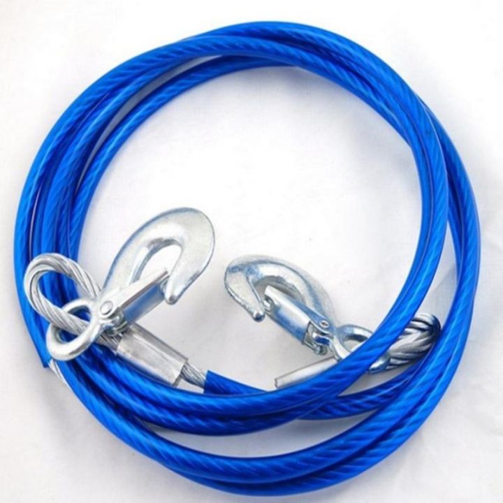 Heavy Duty 5 M 7Tons High Strength Safety Hook tow strap Steel Wire ...
