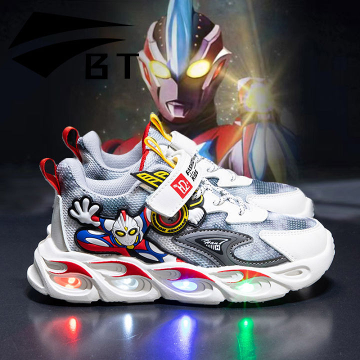 BT รองเท้าข้อต่ำรองเท้าผ้าใบแบบลำลองเด็กชายเด็กหญิงพื้นรองเท้ายาง ...