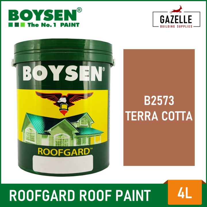 Boysen Roofgard Roof Paint - 4L / 16L 8 Colors (Baguio Green, Spanish ...