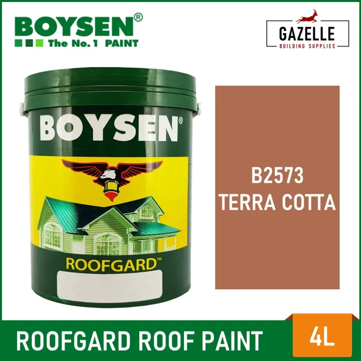 Boysen Roofgard Roof Paint - 4L / 16L 8 Colors (Baguio Green, Spanish ...