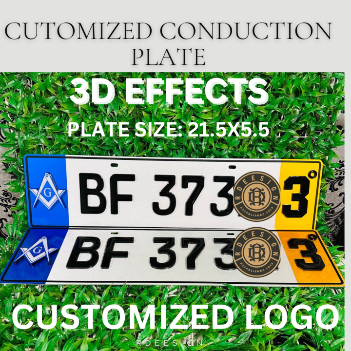 CUSTOMIZED CONDUCTION PLATE NUMBER AND LOGOS REFLECTIVE BASE 1.2MM ...