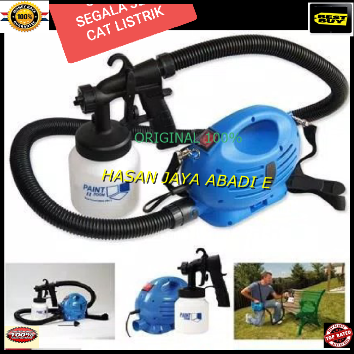 original Paint Gun spray zoom cat semprot mengecat tembok kayu besi ...