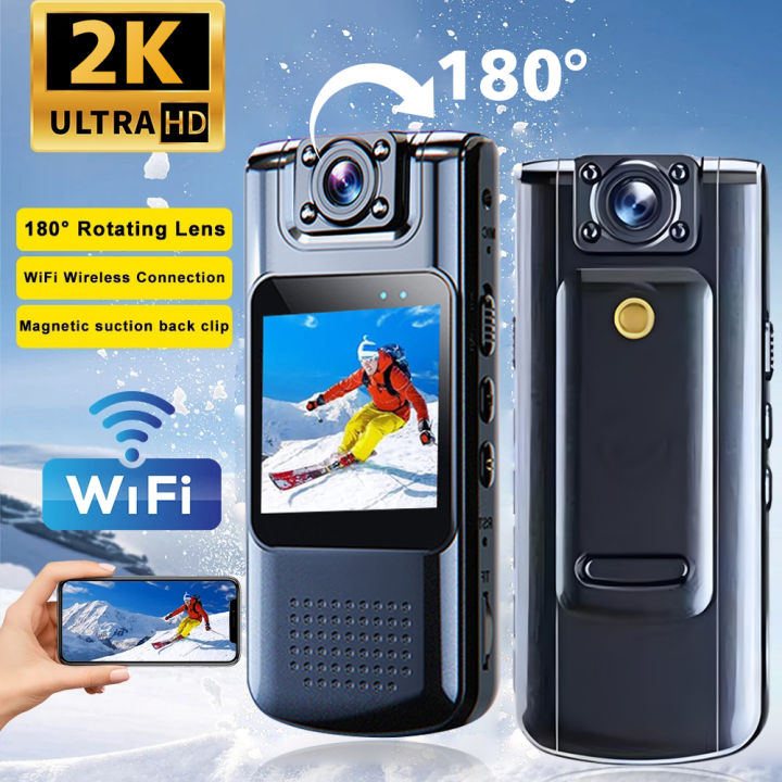 3Tech mall HD 2K Mini Camera WiFi Camera Dashcam Back Clip Law ...