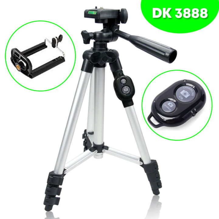 DK 3888 Portable Foldable Camera Tripod Stand With Bluetooth Remote ...