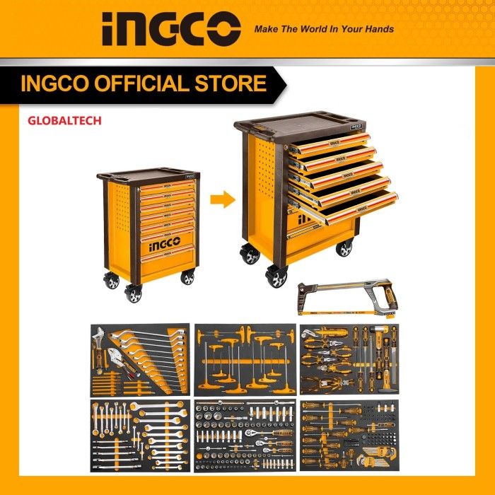 INGCO HTCS273281 TOOLSET 328PCS MECHANICAL TOOLKIT PERKAKAS BENGKEL ...