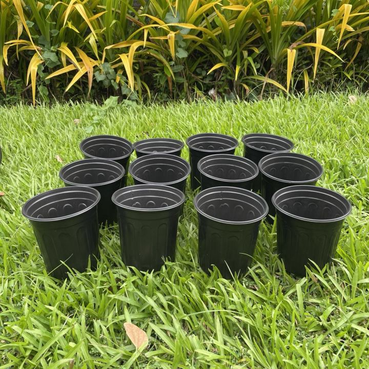 LHK 12pcs (16cm-29cm) High-PVC Pots/Black PVC Pots Long PVC Pots ...