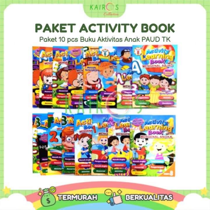 Buku Edukasi Paket 10 pcs Aktivitas PAUD TK Activity Book | Lazada ...