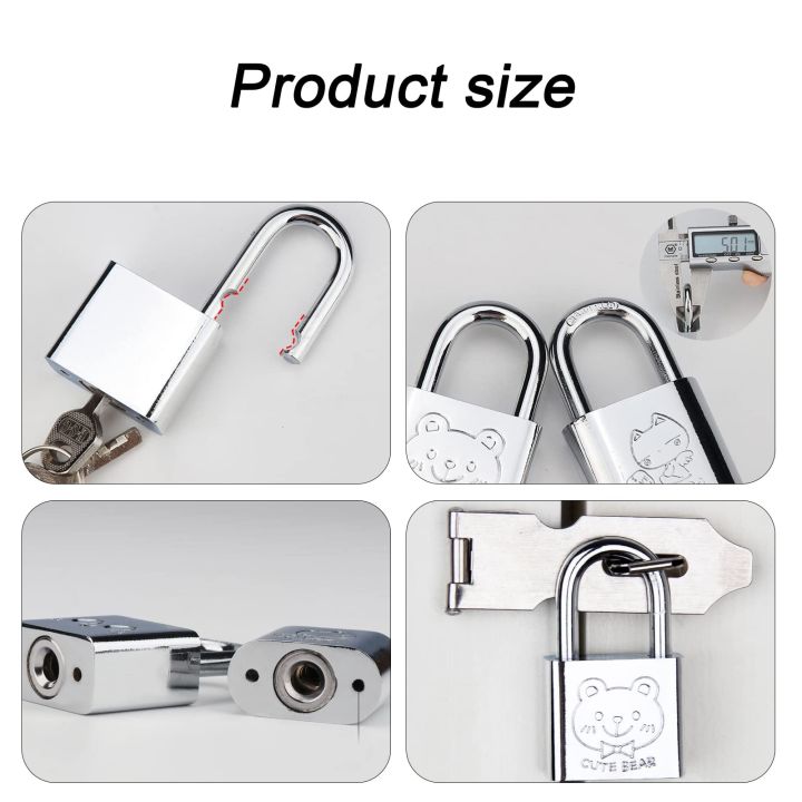 Mini Padlock For Gate Heavy Duty Door Stainless Weatherproof Square ...