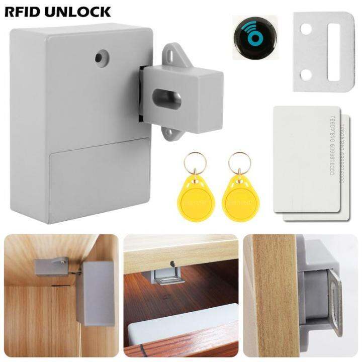 Hidden Digital Lock Drawer Lock without Perforate Hole Induction RFID ...