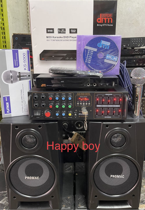 Videoke set karaoke megapro doremi midi karaoke DVD player with promac ...