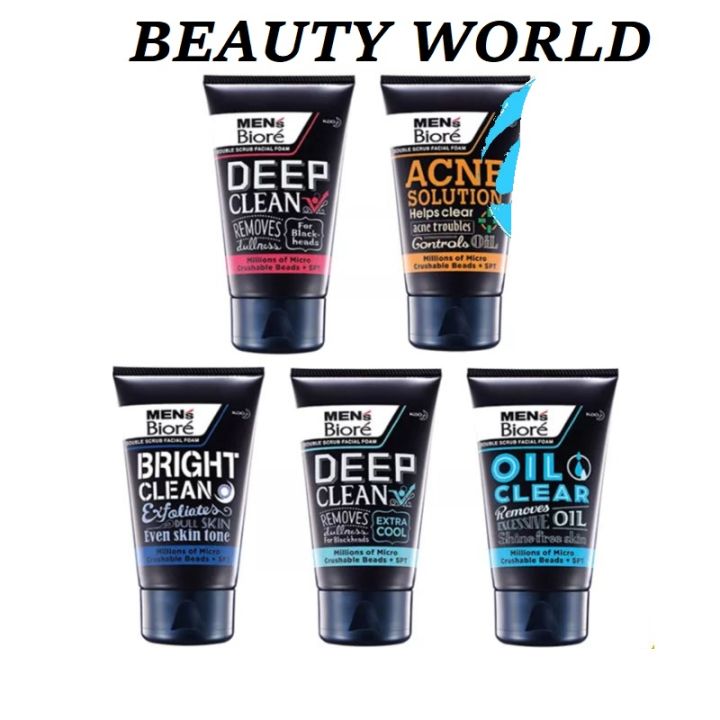{Ready Stock} Biore Men Face Cleanser 100g Deep Clear / Acne Solution ...