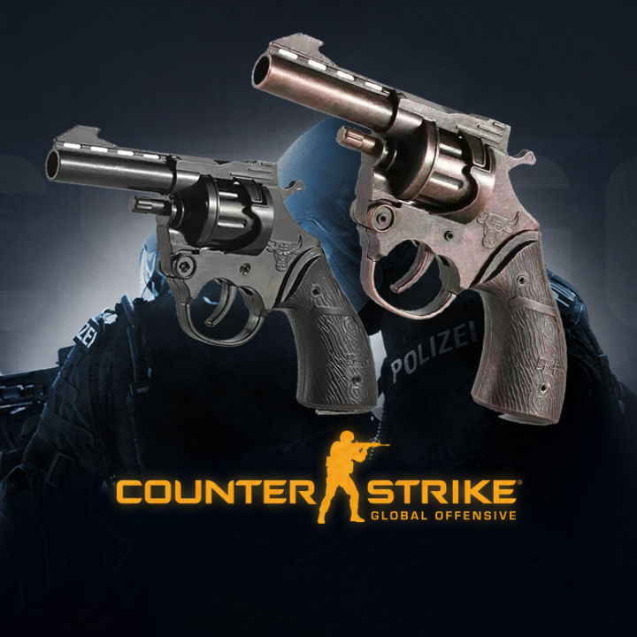 Cap Gun Revolver Safe Real Size Revolver Shooting Toy 100% Pure Metal ...