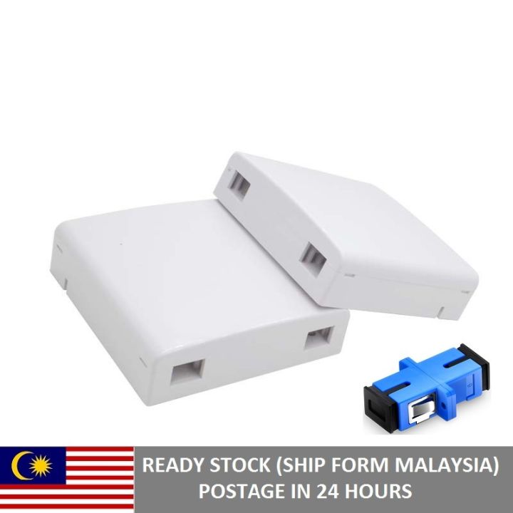 2 Ports Fiber Wall Socket 2 Port FTTH Fiber Optic Terminal Box ...