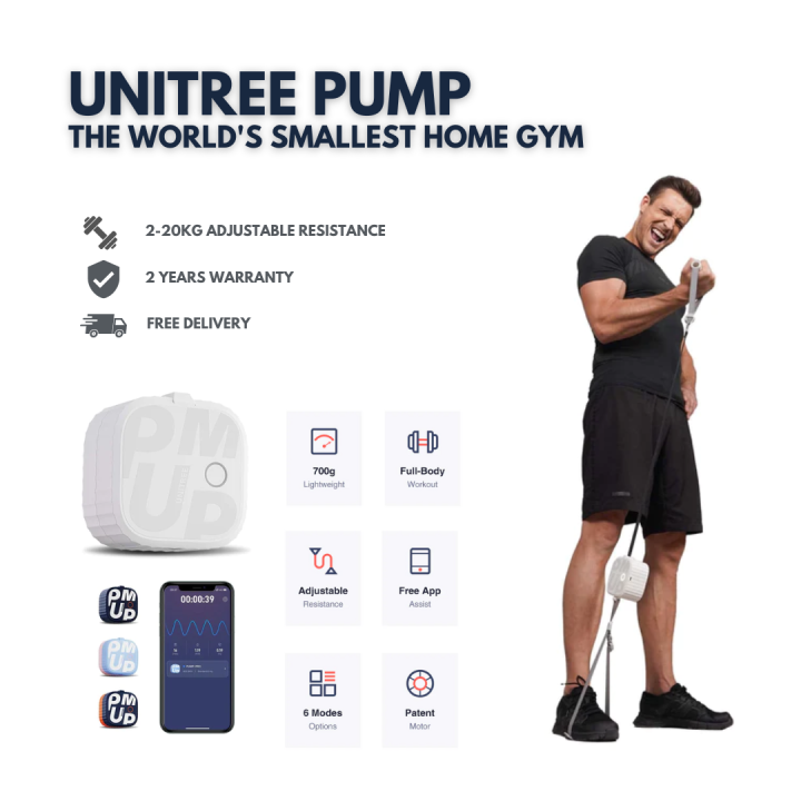 [SG] (Dynamic White) Unitree PUMP: The Smallest Smart Home Gym, Motor-Powered All-In-One ...