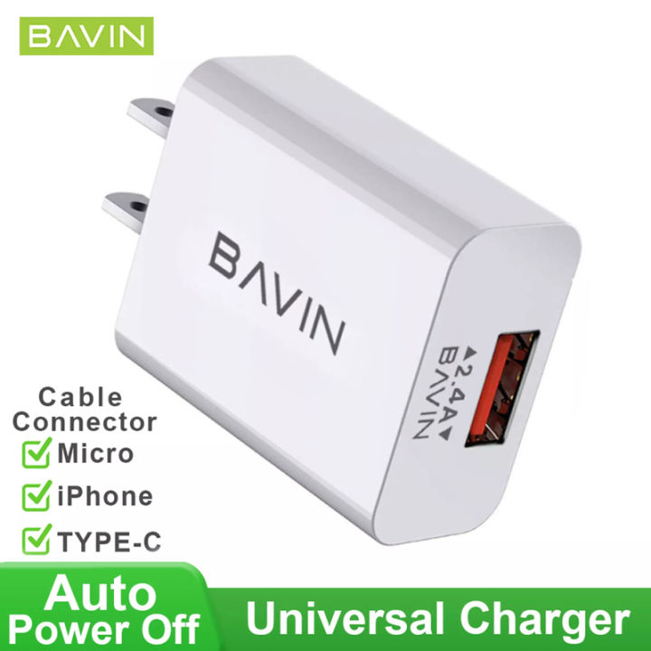 POW BAVIN Fast Charger PC516 2.4A Ultimate Universal USB Quick Charger ...