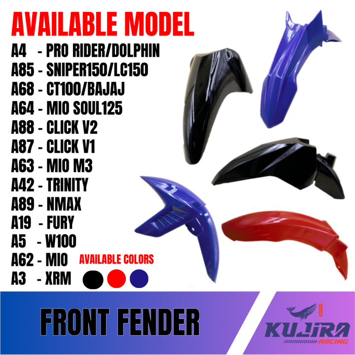 OTAKA MOTORCYCLE FRONT FENDER FOR XRM/PRO RIDER/DOLPHIN/W100/FURY ...
