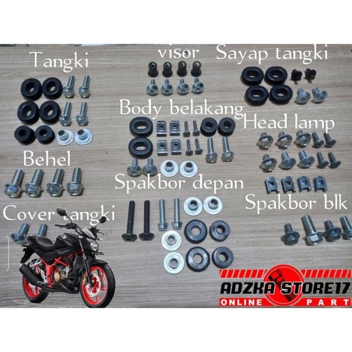 baut body fullset untuk cb150r v2 full set | Lazada Indonesia